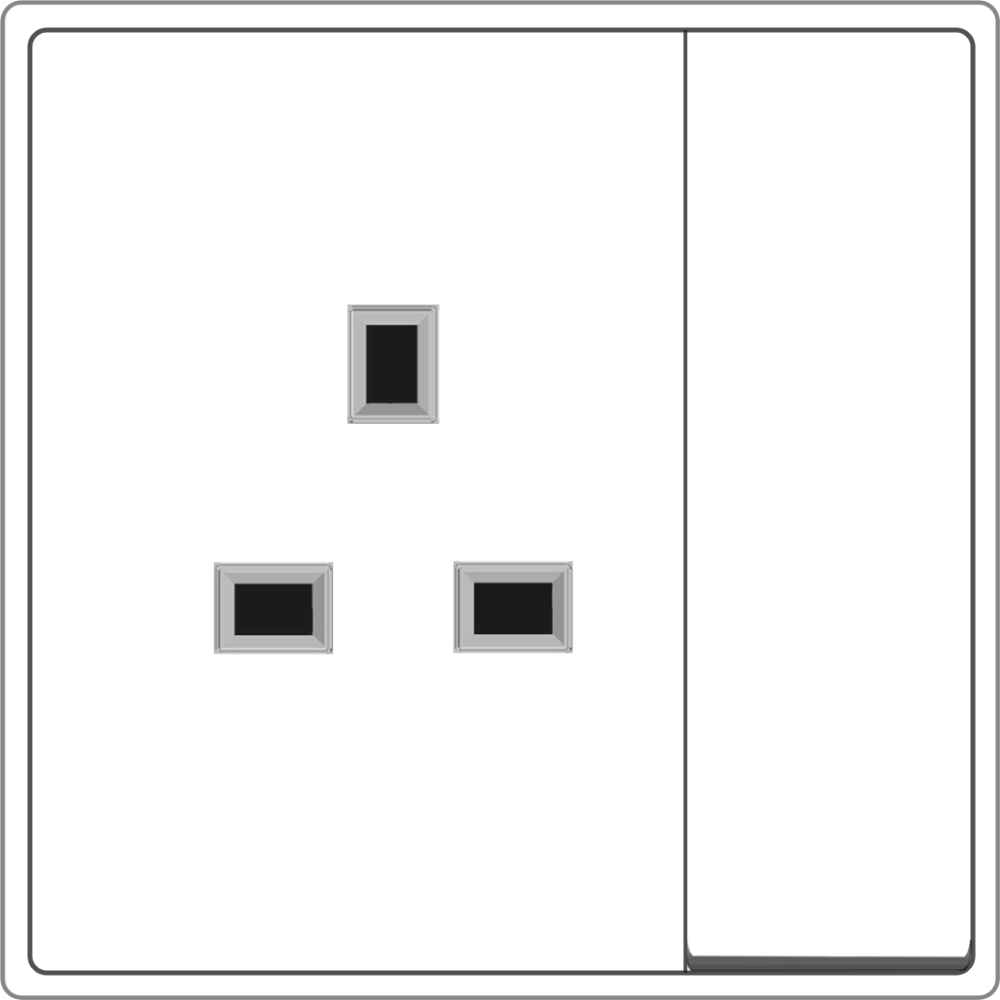 B5000S BS Socket Outlet w/ Switch